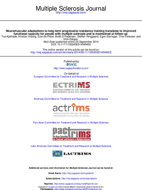 Pdf Neuromuscular Adaptations To Long Term Progressive Resistance Training Translates To