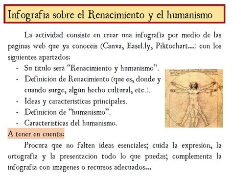 LENGUA DE TRAPO Infografía sobre el Renacimiento y el Humanismo