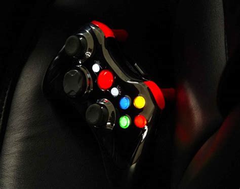 Xcm Â Xbox 360 Wireless Controller Shell Case Chrome With New D Pad Red Led Lights