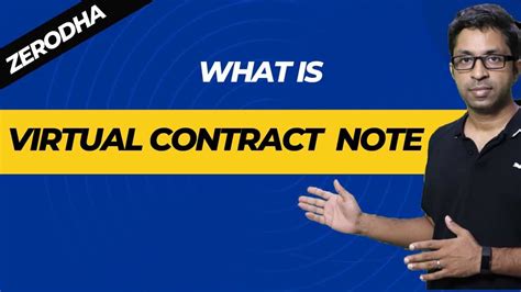 What Is Virtual Contract Note Zerodha Vrd Nation