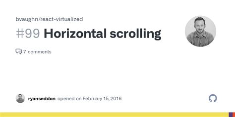 Horizontal Scrolling Issue Bvaughn React Virtualized Github