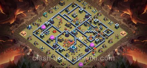 Best Anti 3 Stars War Base Th13 With Link Town Hall Level 13 Cwl Base