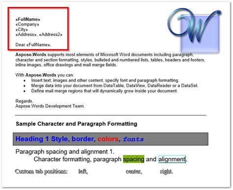 如何使用c＃或vbnet在word文档中进行邮件合并？asposewords解析攻略c Word合并 Csdn博客
