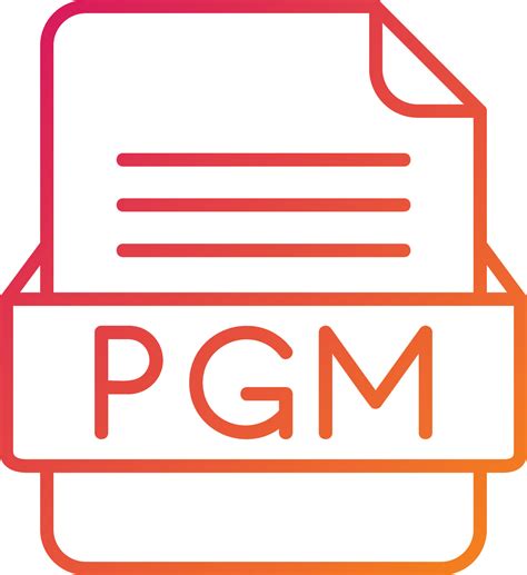 Pgm File Format Icon 29149266 Vector Art At Vecteezy
