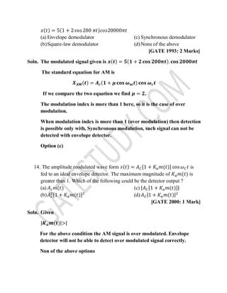 Amplitude Modulated Systems Pdf