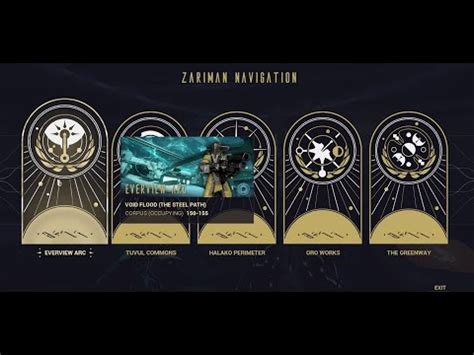 Warframe Gyre Solo Steel Path Void Flood Everview Arc Zariman