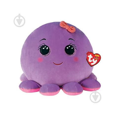 ᐉ Мягкая игрушка TY Squish-A-Boos Осьминожек Octopus 40 см разноцветный ...