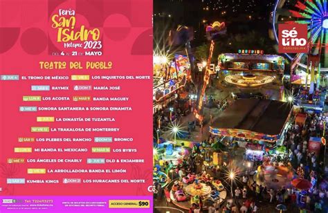 Cartelera Oficial De La Feria Y Palenque San Isidro Metepec 2023