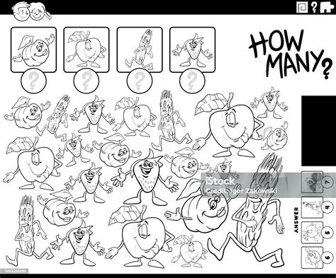 Combien De Robots De Dessins Animés Comptant La Page De Coloriage De