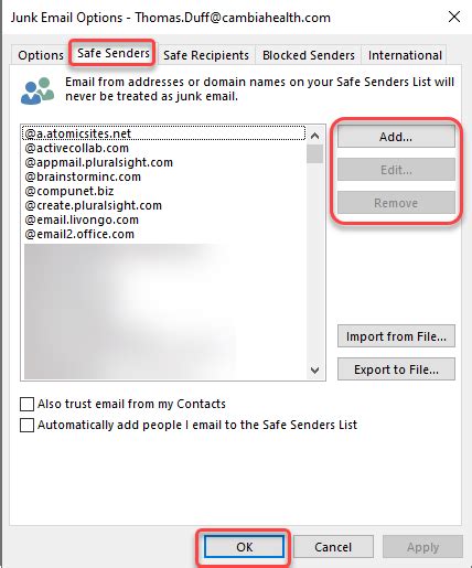 How To Remove Someone From Appearing In Your Junk Email Folder In Outlook One Minute Office Magic
