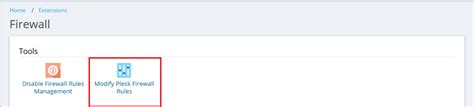 How To Manage Local Firewall Rules Using Plesk Firewall In Plesk For