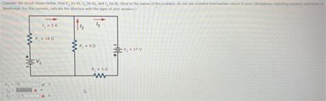 Solved Consider The Circuit Shown Below Find V₁ In V I₂