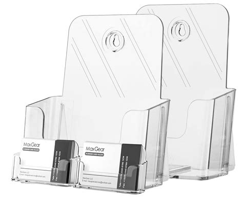 Buy Maxgear Acrylic Brochure Holder 6 X 8 Inches Plastic Flyer Magazine
