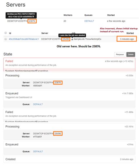 Requeued Job Manual Or Autoretry Are Always Shown As Aborted When