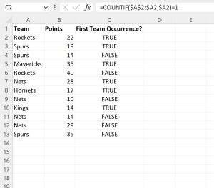 Excel Find First Occurrence Of A Value In Column