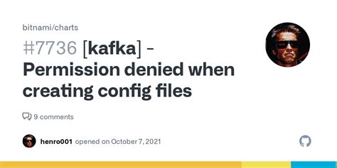 Kafka Permission Denied When Creating Config Files · Issue 7736