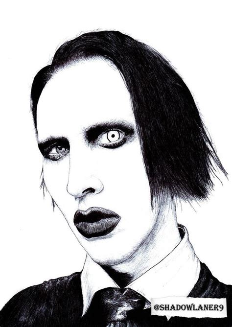 Marilyn Manson Sketch At PaintingValley Explore Collection Of