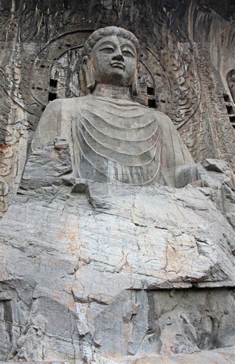 洞穴 大门 龙 佛 中国 绘画艺术品 世界遗产 龙门石窟 最大素材 花瓣网