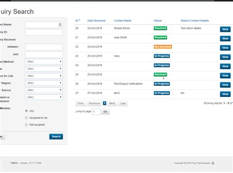 updating an enquiry fixus technologies documentation