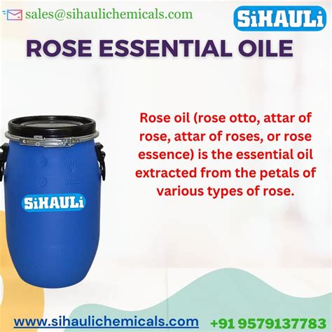 Rose Essential Oil Sihauli Chemicals Private Limited