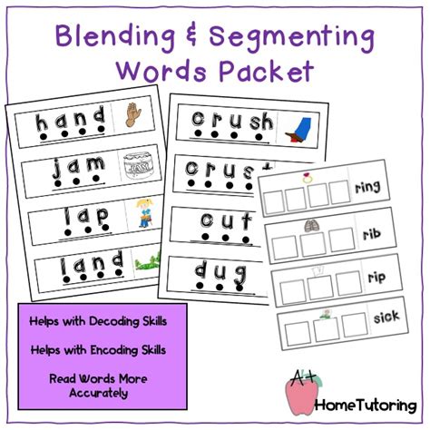 Blending Segmenting Words Activity Packet Made By Teachers
