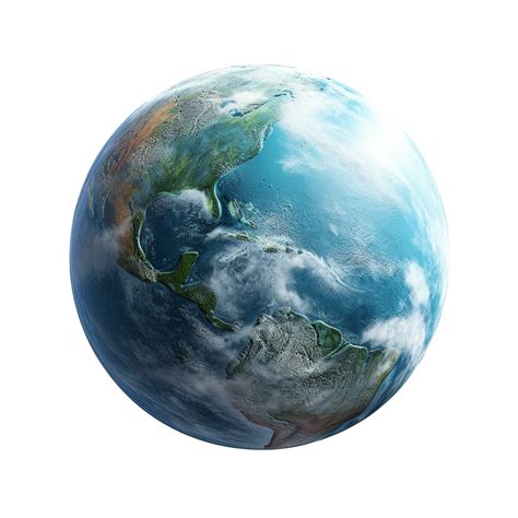 AI Generated Earth Planet Png Isolated On Transparent Background