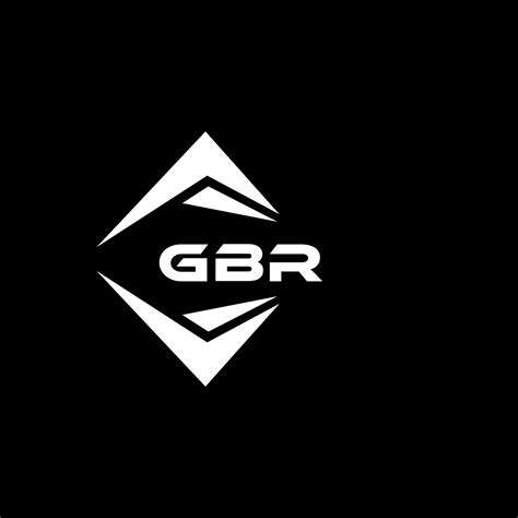 Gbr Resumen Tecnología Logo Diseño En Negro Antecedentes Gbr Creativo