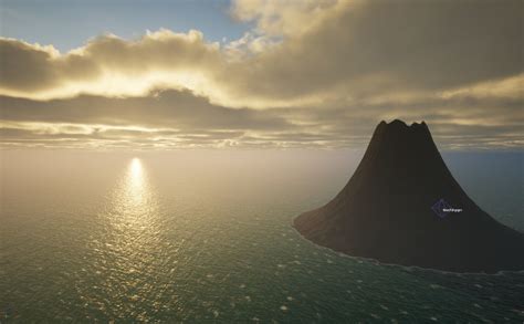 3D Model Vulcano Landscape Unreal Engine 5 Png Format VR AR Low