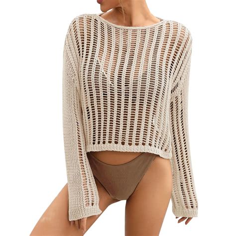 Hollowed Out Beach Sunscreen Smock Sexy Swimsuit Smock