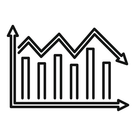 Finance Graph Chart Icon Outline Style 14655471 Vector Art At Vecteezy