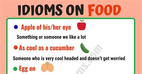 81 Examples Of Food Idioms Explained YourDictionary 43 OFF