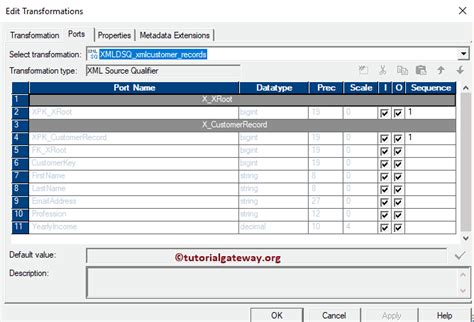 xml source qualifier in informatica