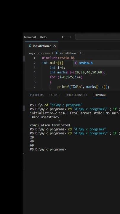 Declaration With Initialisation In C Programming Trendingshorts Youtube