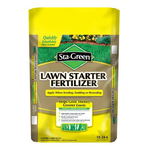 Sta Green 5m Lawn Starter Lawn Fertilizer 18 24 6 At