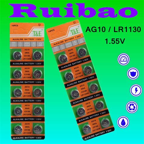 Jual Baterai AG10 LR1130 AG 10 LR 1130 Kancing Bulat Shopee