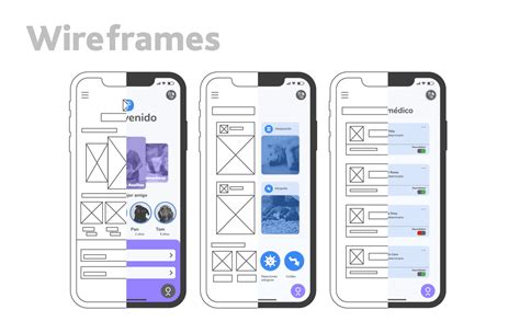 Proceso De Wireframes App Design Freelancing Jobs Figma