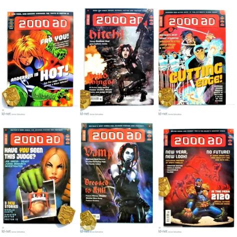 2000ad Prog 1076 1081 All 6 Judge Dredd Comic Issues New Year 6 1 89
