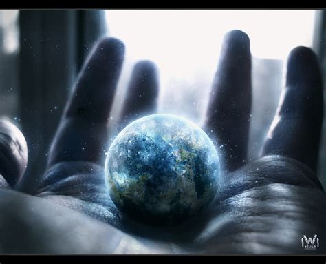 The Whole World In Your Hand Digital Art Fribly