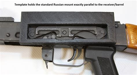 Ak 47 Ak 74 Side Mounted Scope Rail Installation Template