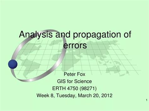 Ppt Analysis And Propagation Of Errors Powerpoint Presentation Free Download Id5165451