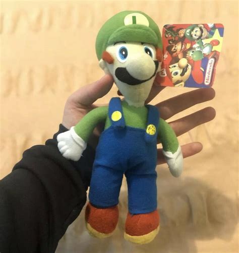 Nintendo Plush Kellytoy Luigi Plush Super Mario Vtg 2001 Rare Nwt Mini