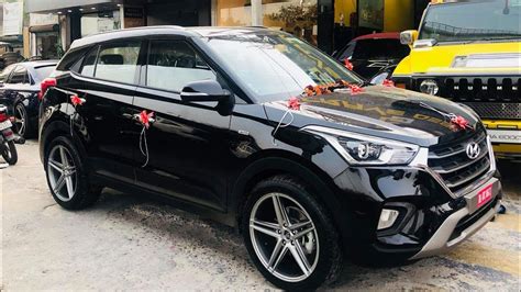 New Hyundai Creta First Modified Phantom Black Colour Youtube