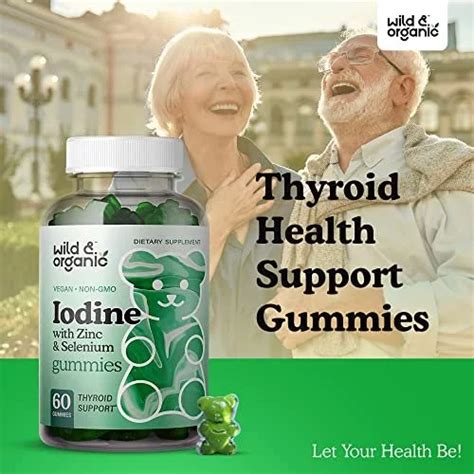Wild And Organic Iodine Gummies Iodine Supplements For Thyroid With