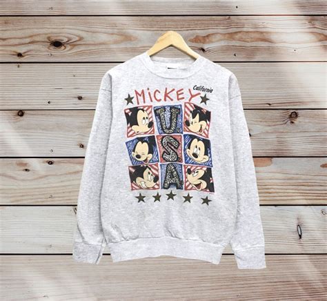 Disney Vintage Mickey Mouse Crewneck Sweatshirt Grailed