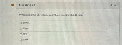 Solved When Using The Soil Triangle Your Three Values To Solved When Using The Soil Triangle Your Three Values To
