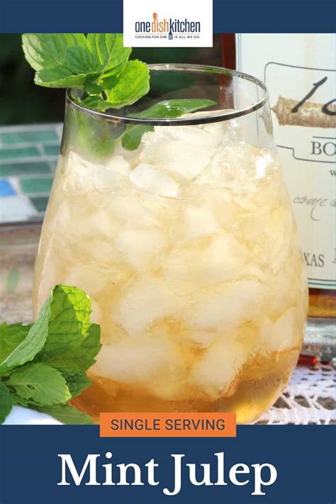 Easy Mint Julep Recipe One Dish Kitchen