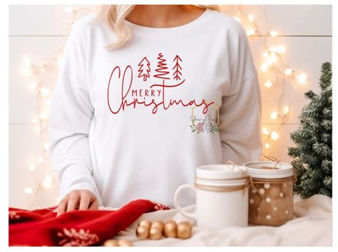 Merry Christmas Tree Shirt Adult Holiday Shirt Adult Christmas Theme