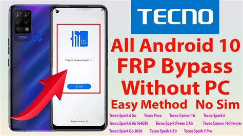 Tecno Spark FRP Bypass Tecno FRP Bypass Without PC Tecno Spark Tecno Spark GO FRP Unlock