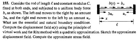 Solved 155 ﻿consider The Rod Of Iength Ell ﻿and