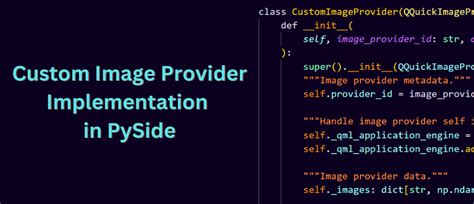Custom Image Provider Implementation In Pyside Dmc Inc